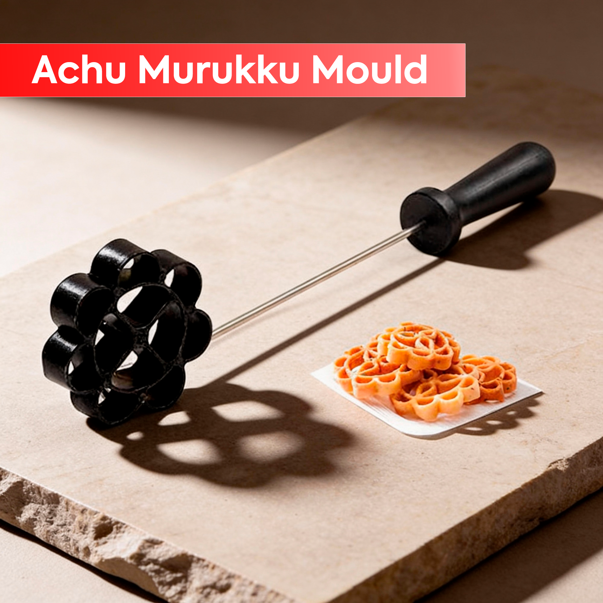 Buy Achu Murukku Non-Stick Rose Cookies Mold – Four Brothers